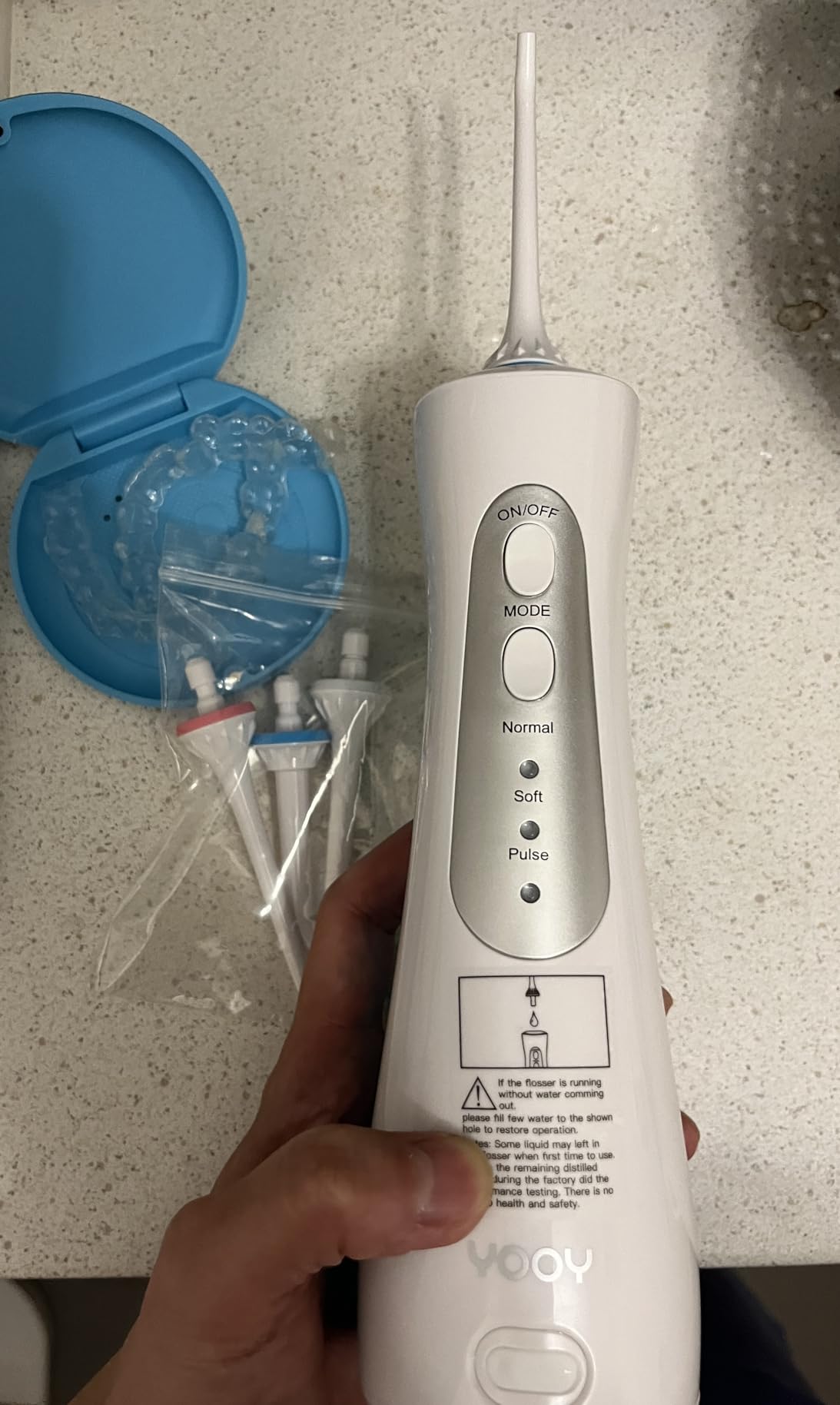 YOOY Jet Dentaire Hydropulsuer,Irrigateur Oral Professionnel IPX7 ...