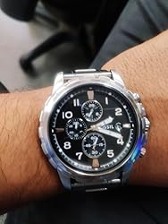 Fossil Dean Chronograph Black Dial Men's Watch-FS4542 : Amazon.in: Fashion