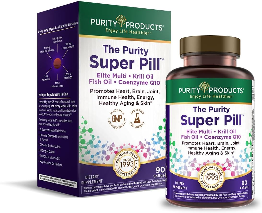 Amazon.com: Purity Products Purity Super Pill Elite Multi + Krill Oil ...