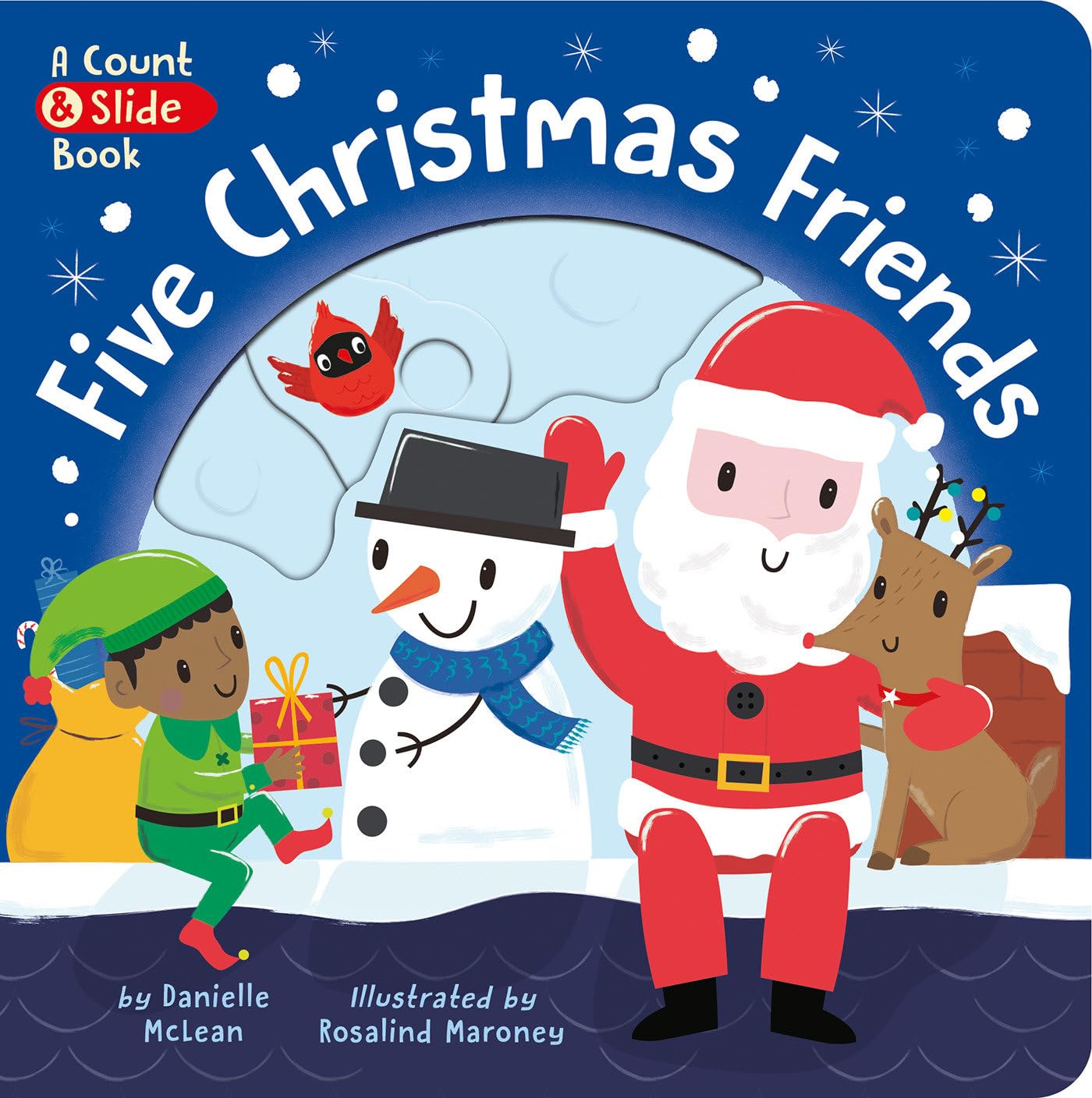 Amazon.com: Five Christmas Friends: A Count & Slide Christmas Book ...