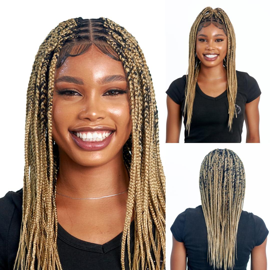 Amazon.com : Wow Braids Box Braid Wig - Knotless Braided Wigs for Black ...