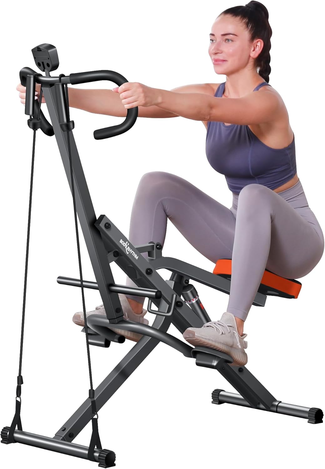 BODY RHYTHM Squat Machine for Home Gym, Squat Assist Trainer, Rowing ...