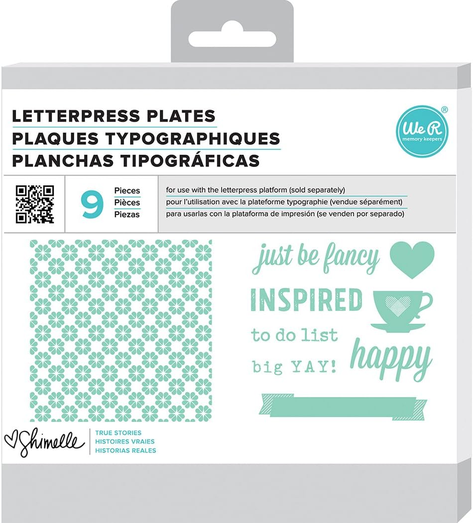 Amazon.com : We R Memory Keepers 0633356627845 Printing Plate Letter ...