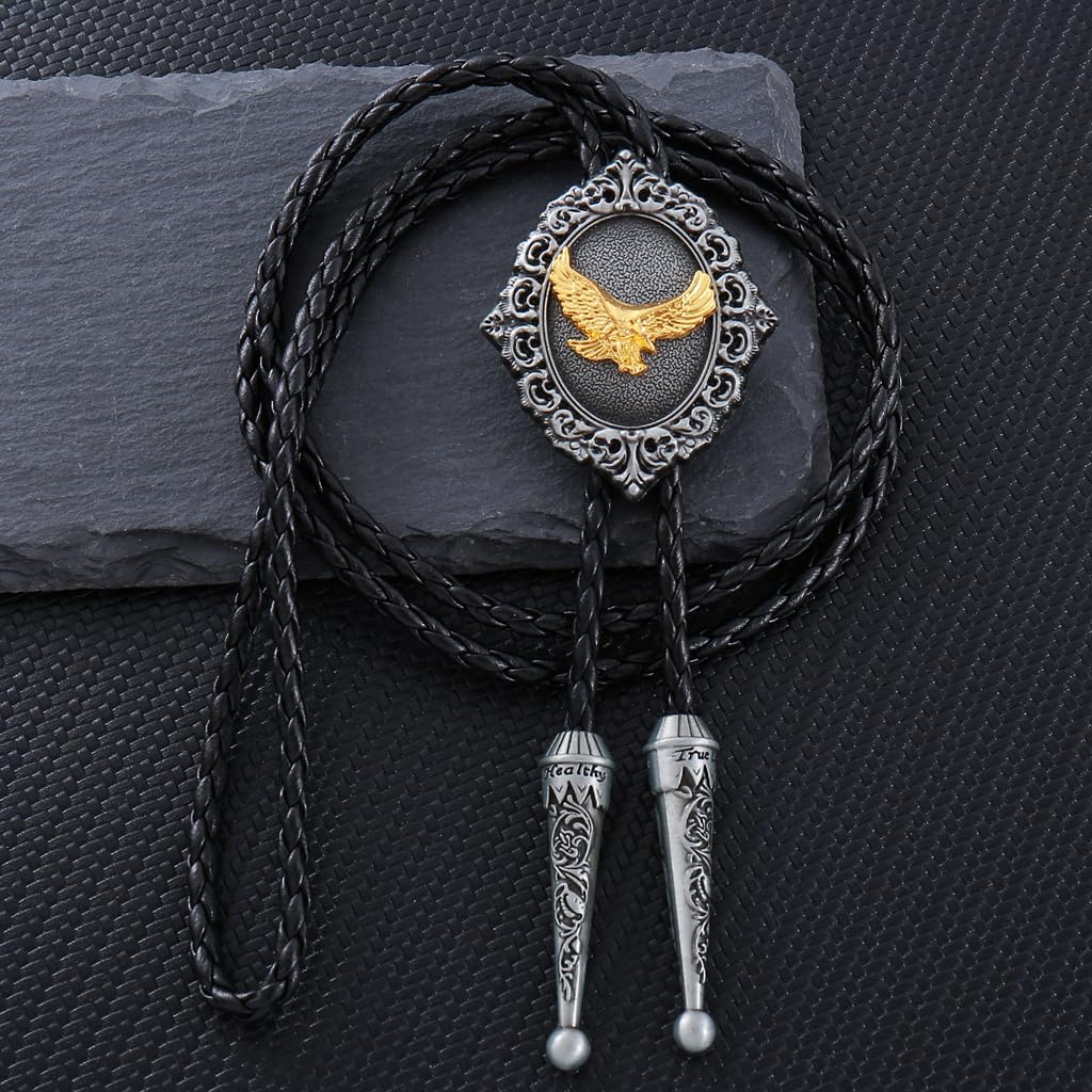 Snapklik.com : Bolo Tie Eagle Cowboy Ties For Men Native American Bolo ...