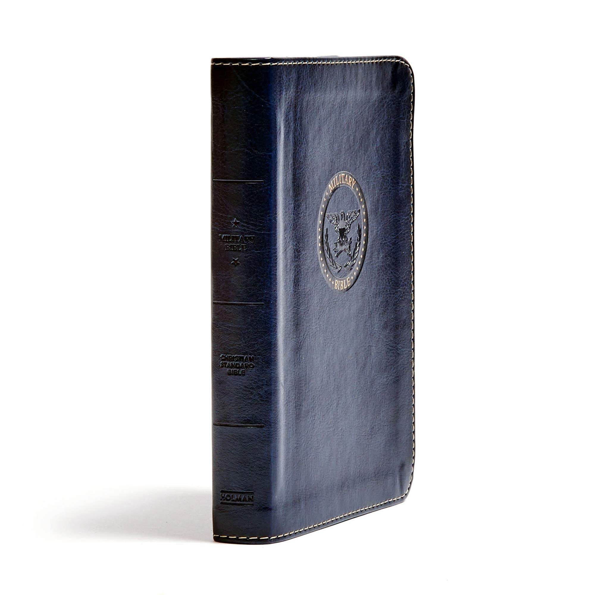 Snapklik.com : CSB Military Bible, Navy Blue LeatherTouch, Red Letter ...