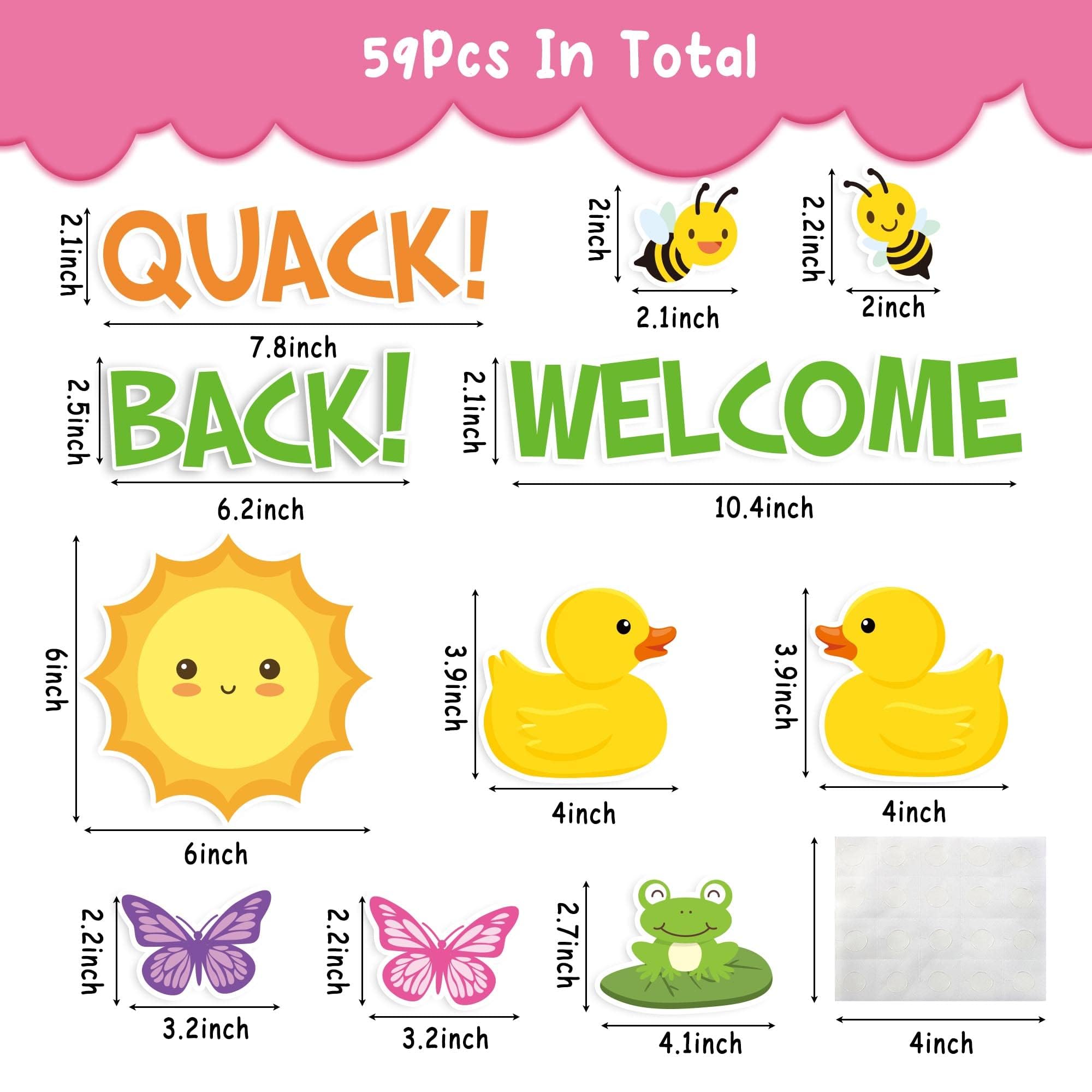 Snapklik.com : Back To School 59Pcs Duck Bulletin Board Cutouts ...