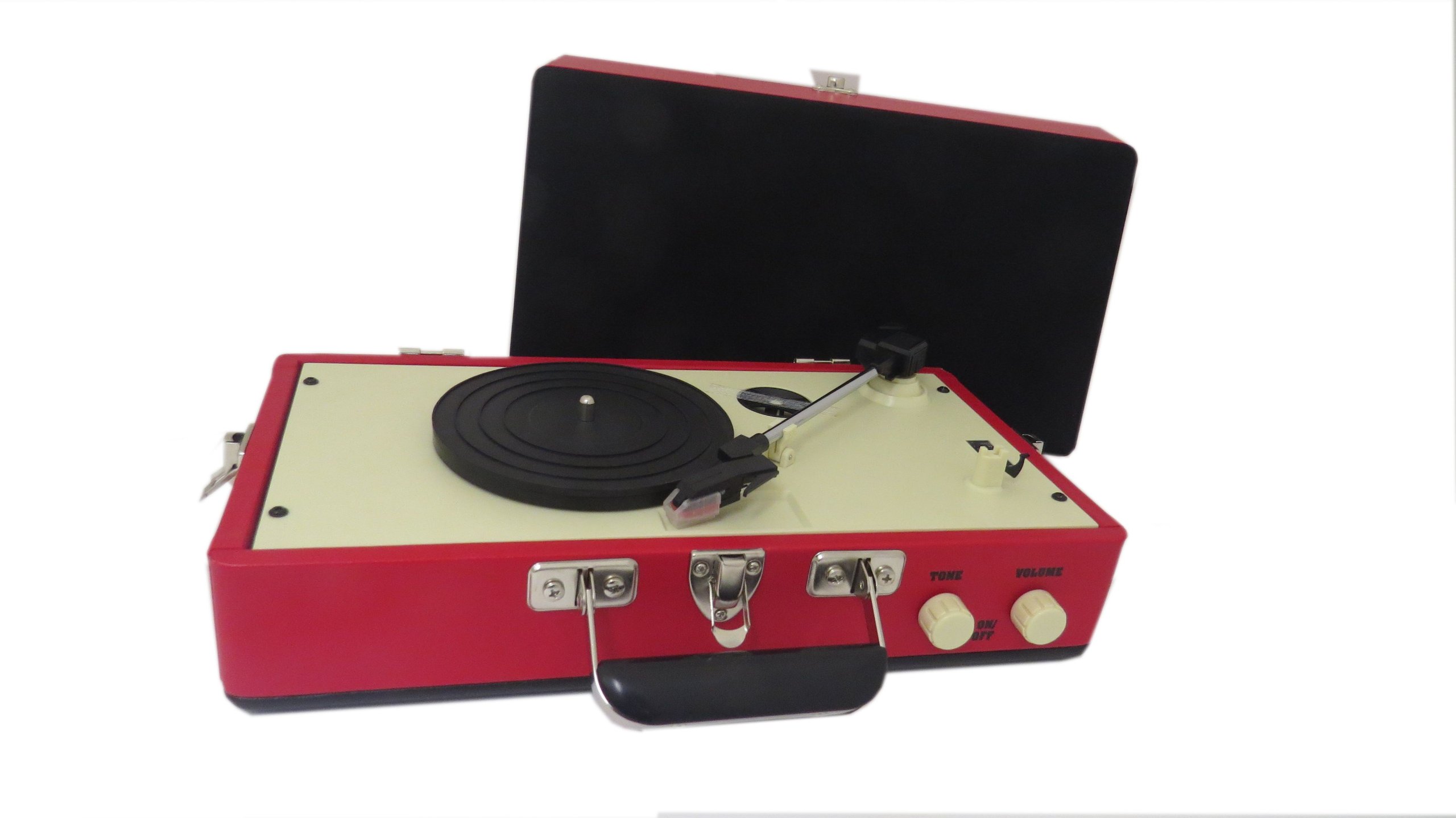 Steepletone SRP025 2 Speed Record Player with Detachable Speaker - Red ...