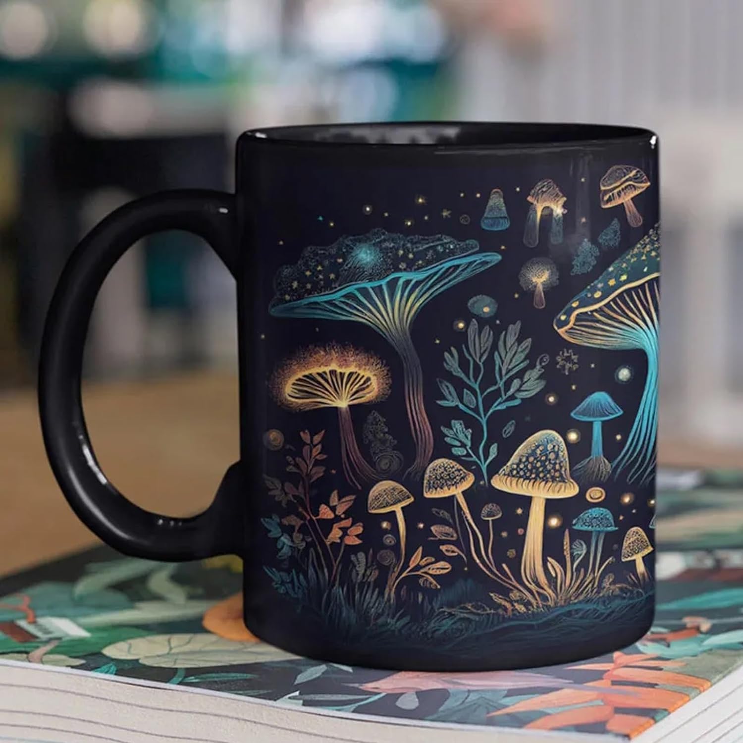 Fungi Magic Mushroom Mug - Heat Colour Changing Ceramic Coffee Mugs ...