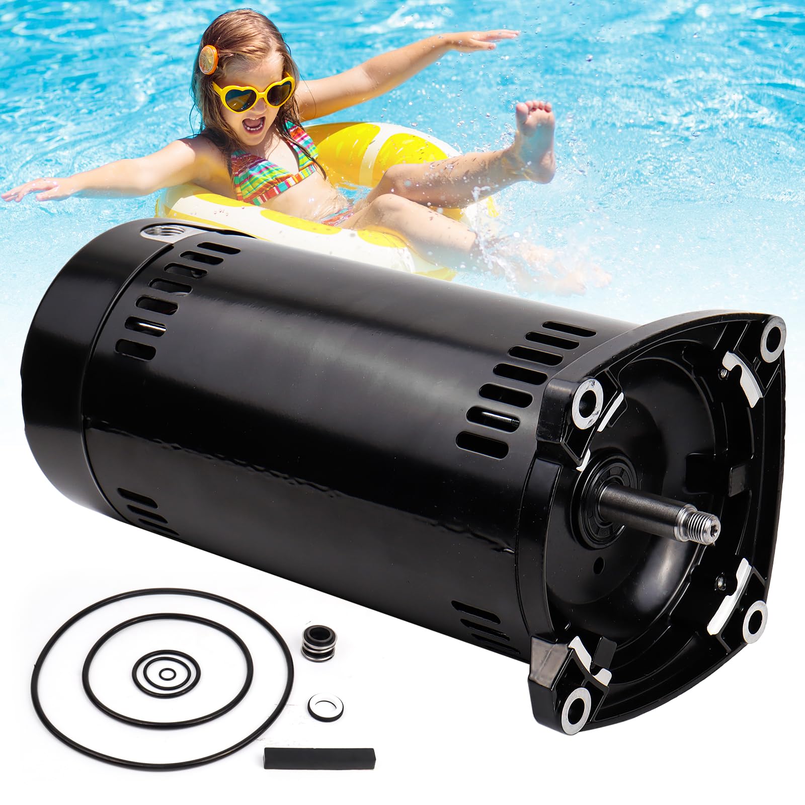 Snapklik.com : USQ1152 Swimming Pool Pump Motor 1.5 HP Kit For Sta-Rite ...