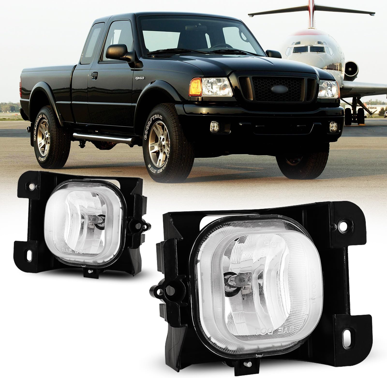 Amazon.com: AUTOFREE Fog Lights fit for Ford Ranger 2006 2007 (not fit ...