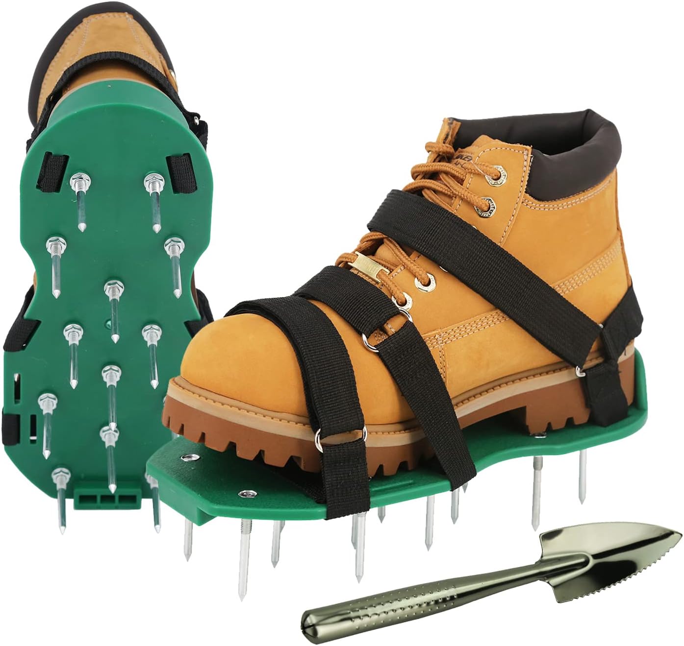 Amazon.com : MILLUXXi Lawn Aerator Shoes with Hook & Loop Straps for ...