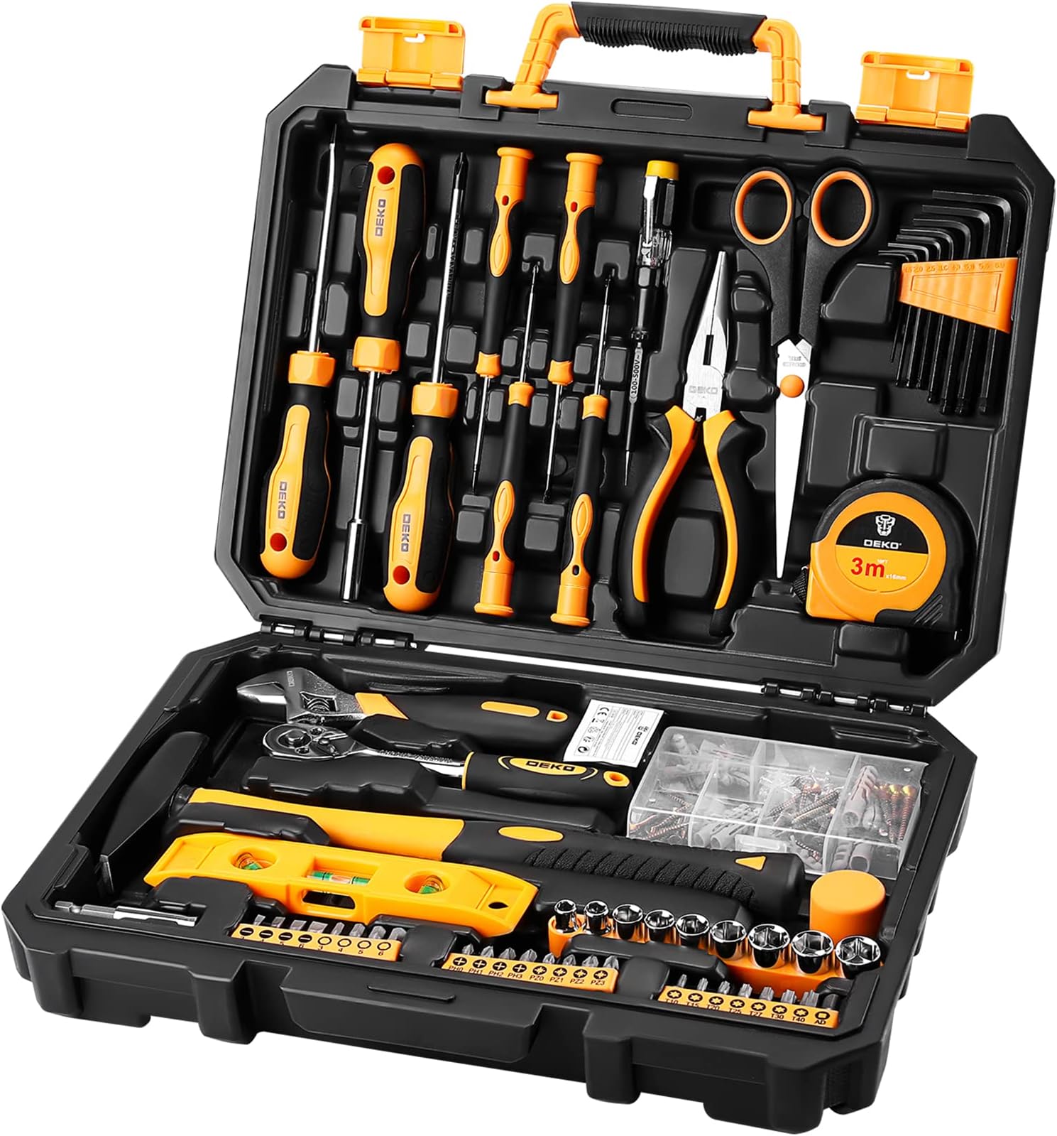 Sundpey Home Tool Kit 148PCs - Home Improvement Portable General Repair ...