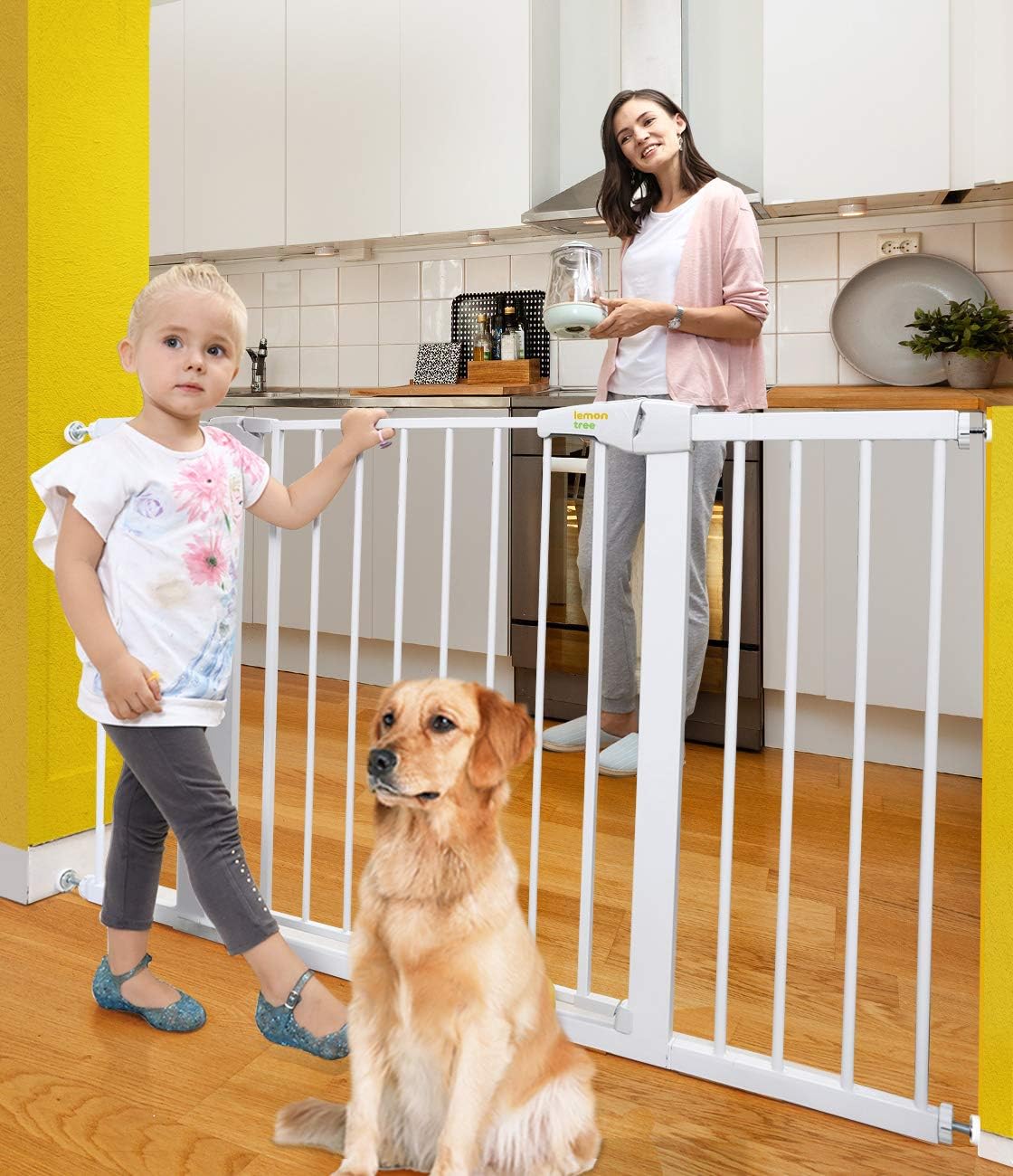 Amazon.com: Baby Gates for Doorways and Stairs Adjustable 30-51.5 ...