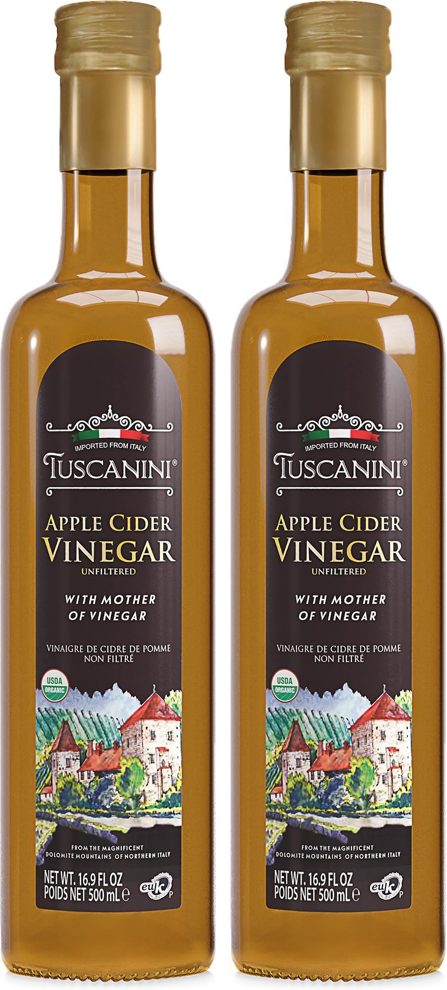 Amazon.com : Marukan Organic Apple Cider Vinegar, 24 Ounce Glass Bottle ...