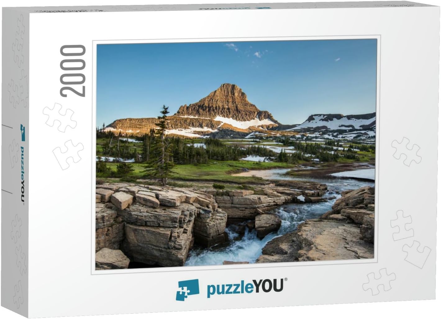 Amazon.com: Reynolds Mountain at Logan Pass, Glacier National Park ...