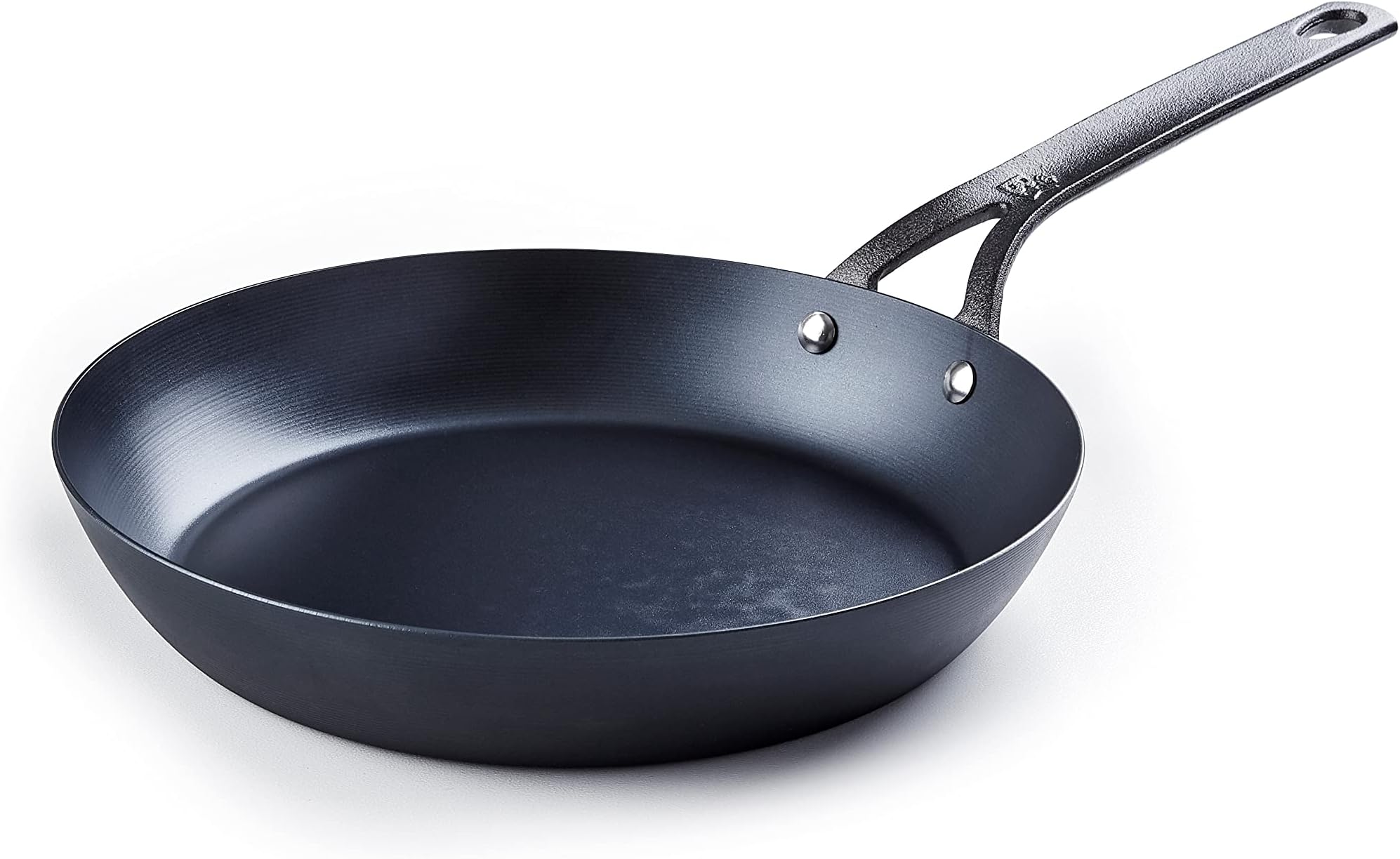 Lodge 25.4 cm / 10 inch Pre-Seasoned Steel Round Skillet/Frying Pan ...