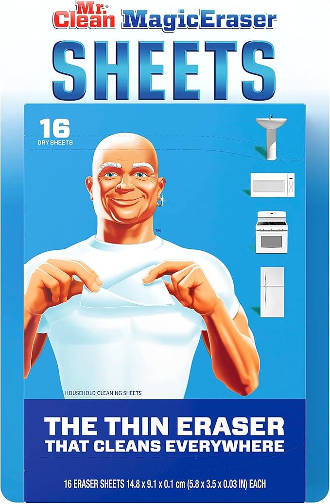 Amazon.com: Mr. Clean Magic Eraser Cleaning Sheets, The Power of a ...