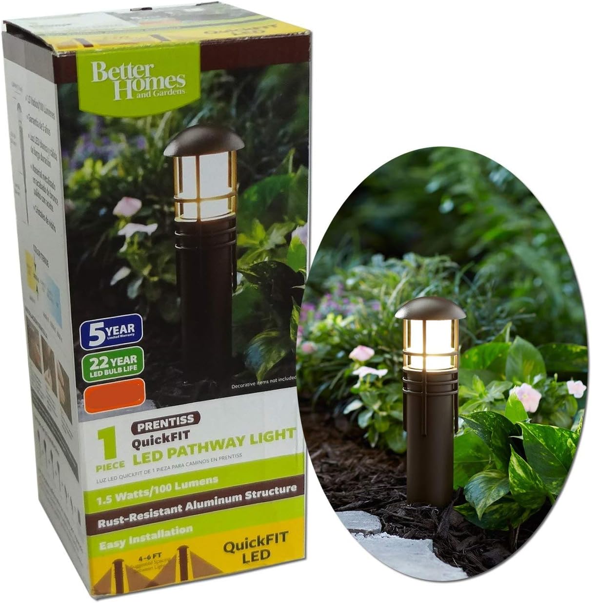 Amazon.com : 1-Piece Prentiss QuickFIT LED Pathway Light : Tools & Home ...