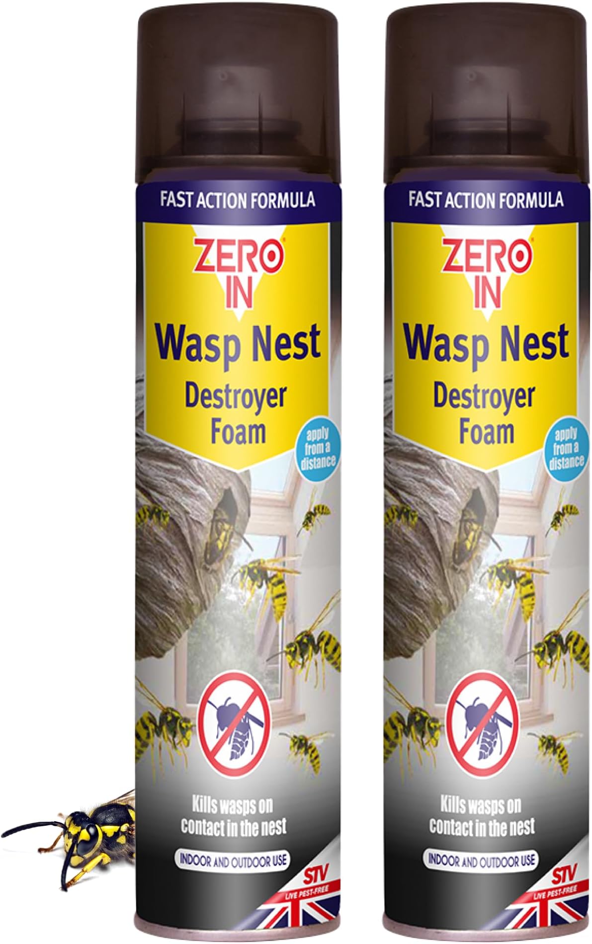 Rentokil PSW97 Wasp Destroy Foam Aerosol 300ml : Amazon.co.uk: Garden