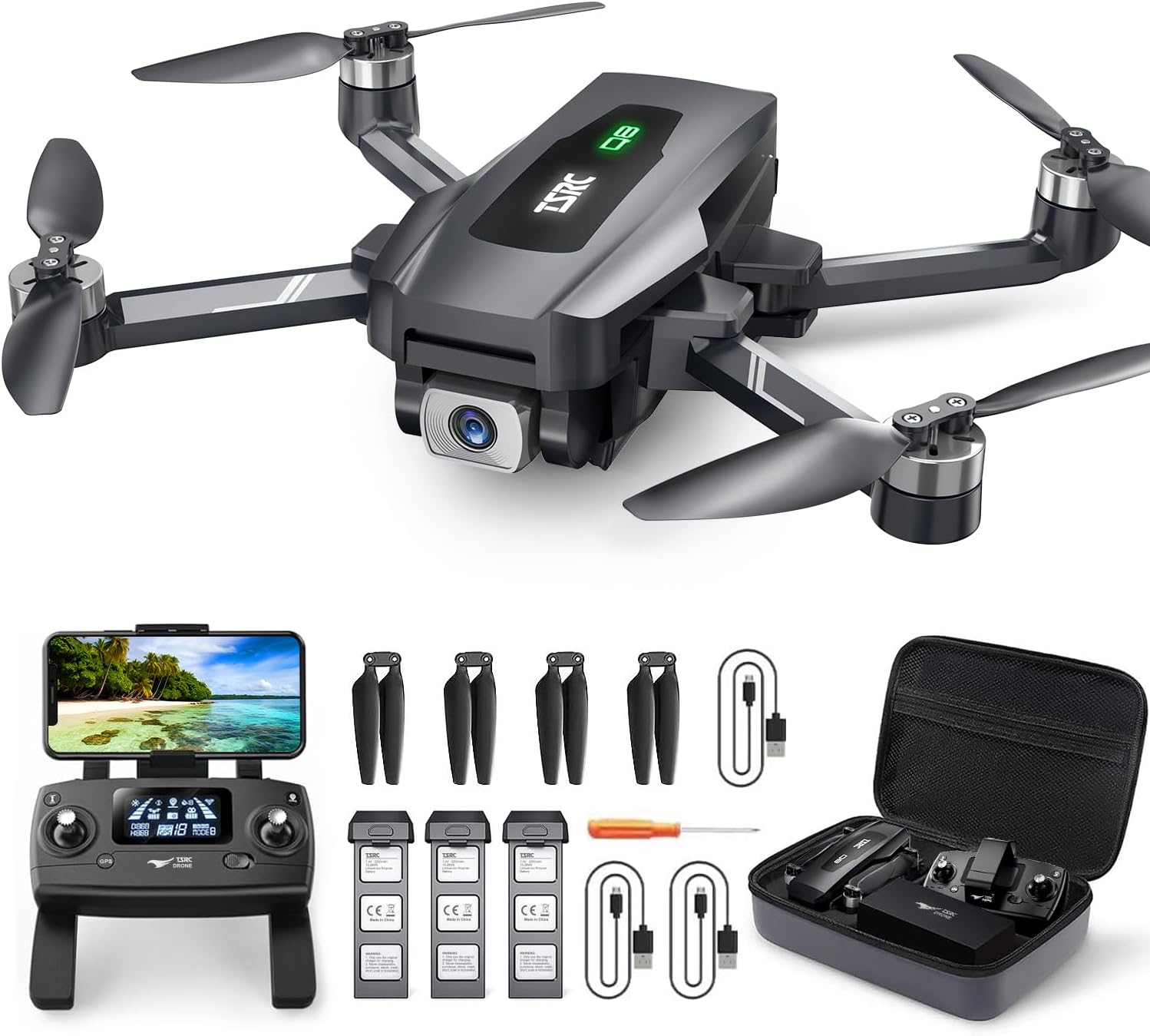 Amazon.com: K610 GPS Drone with Camera for Adults 4K IMX SENS Camera SD ...