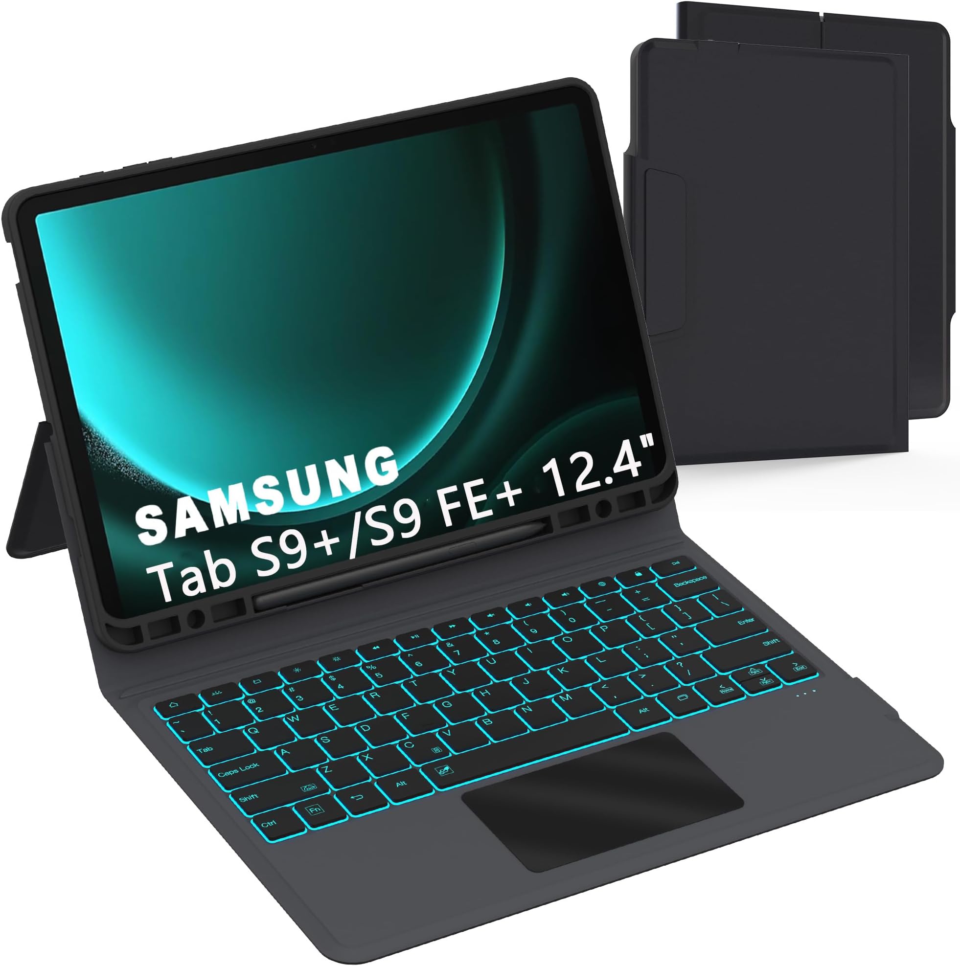 Funda para teclado Samsung Galaxy Tab S9+ Plus/S9 FE+ Plus de 12.4 ...