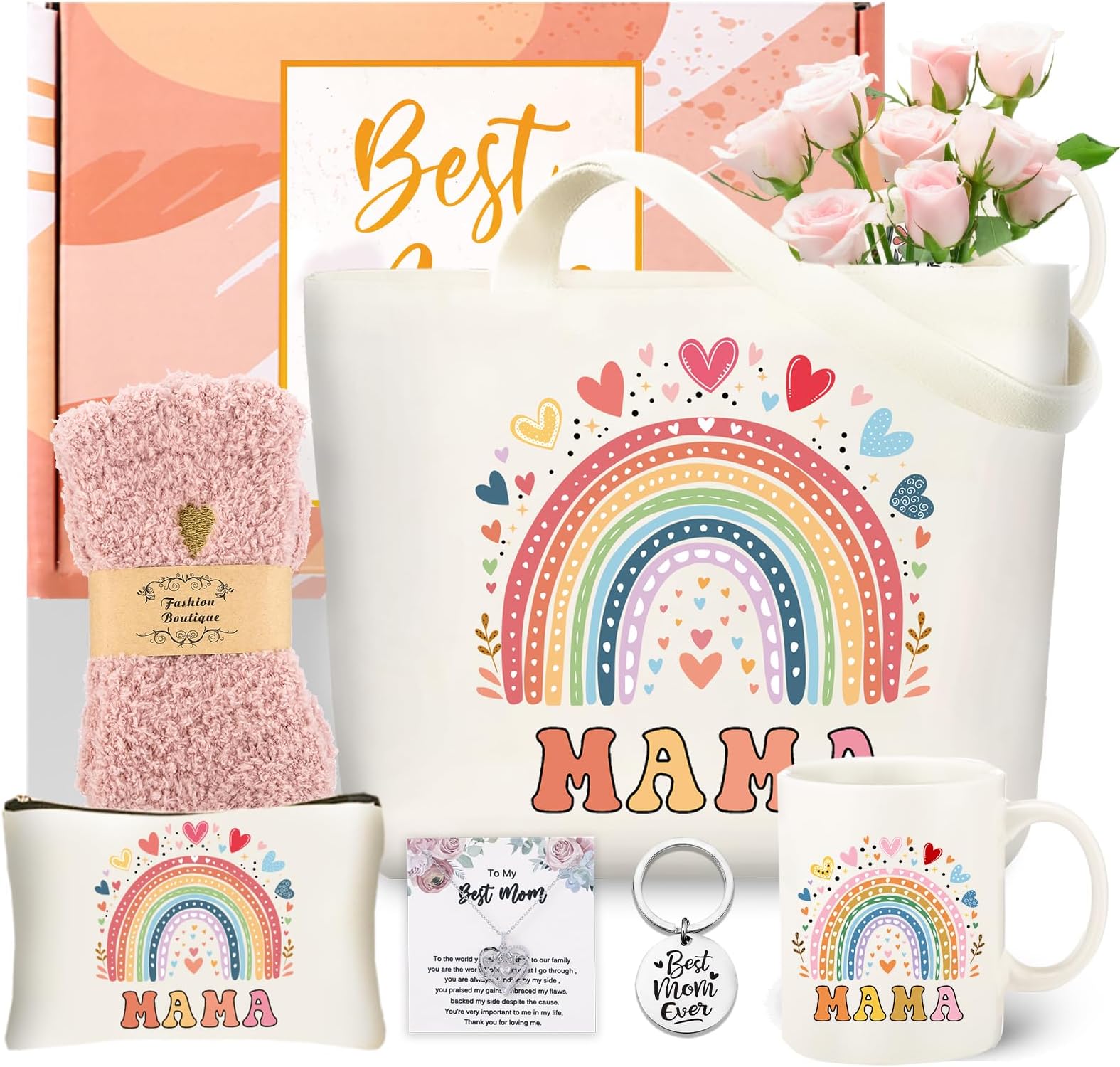 Amazon.com: AYGE Gifts for Mom, Mom Mug Set, Mothers Day Gifts, Gift ...