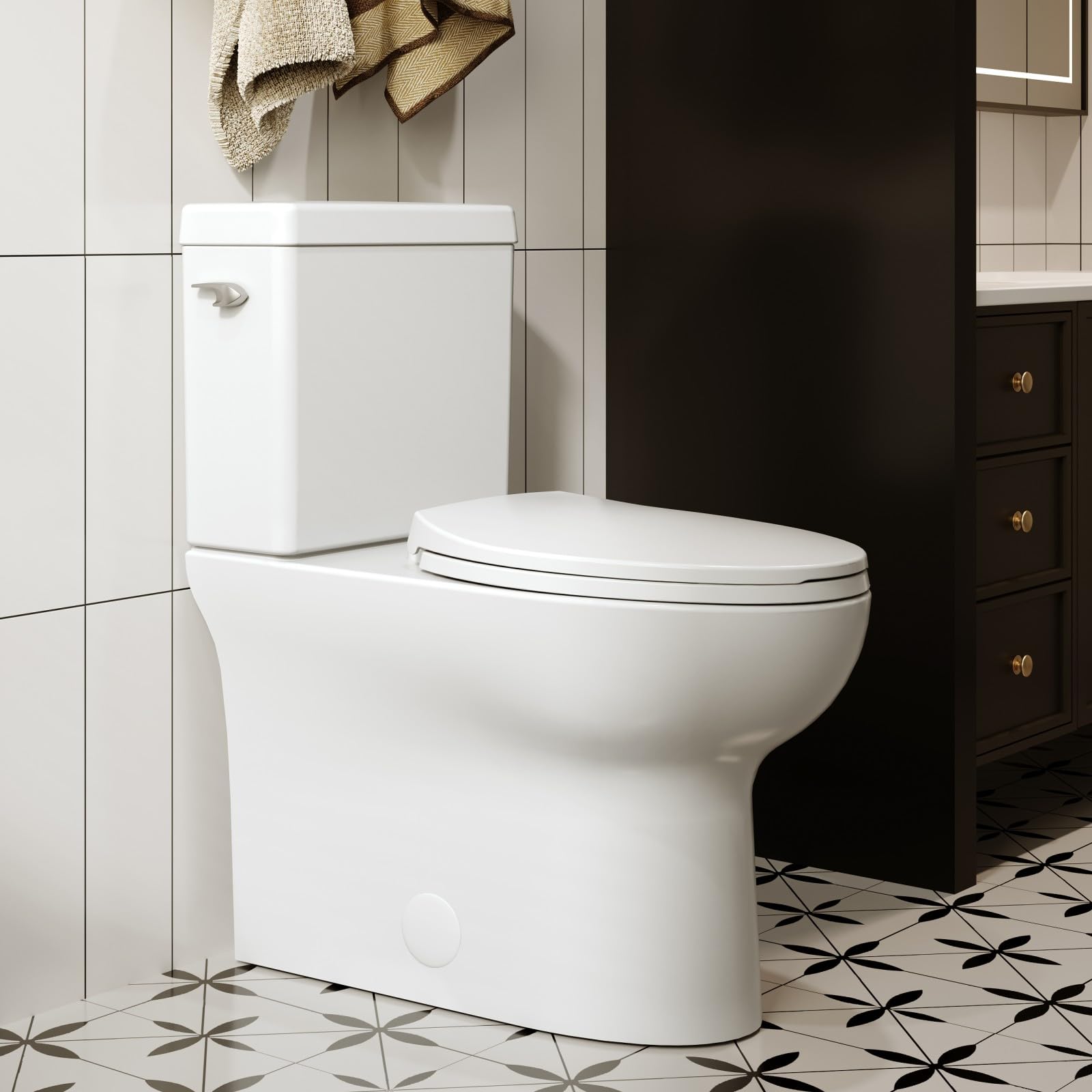Snapklik.com : Two-Piece Elongated Toilet 1.28 GPF - ADA Compliant ...