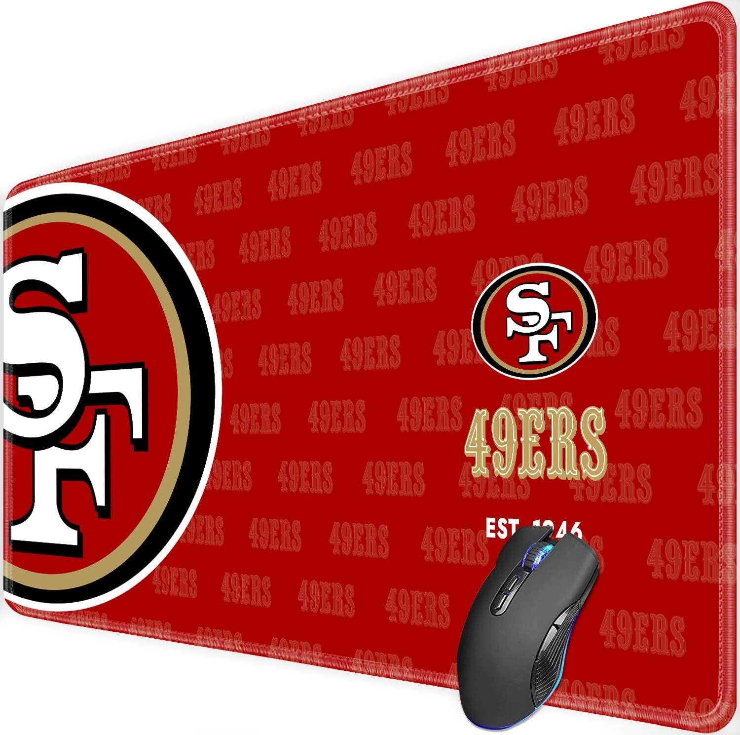 Amazon.com : Malogtan Stitched Edges Mouse Desk Pad,Large Gaming Mouse ...