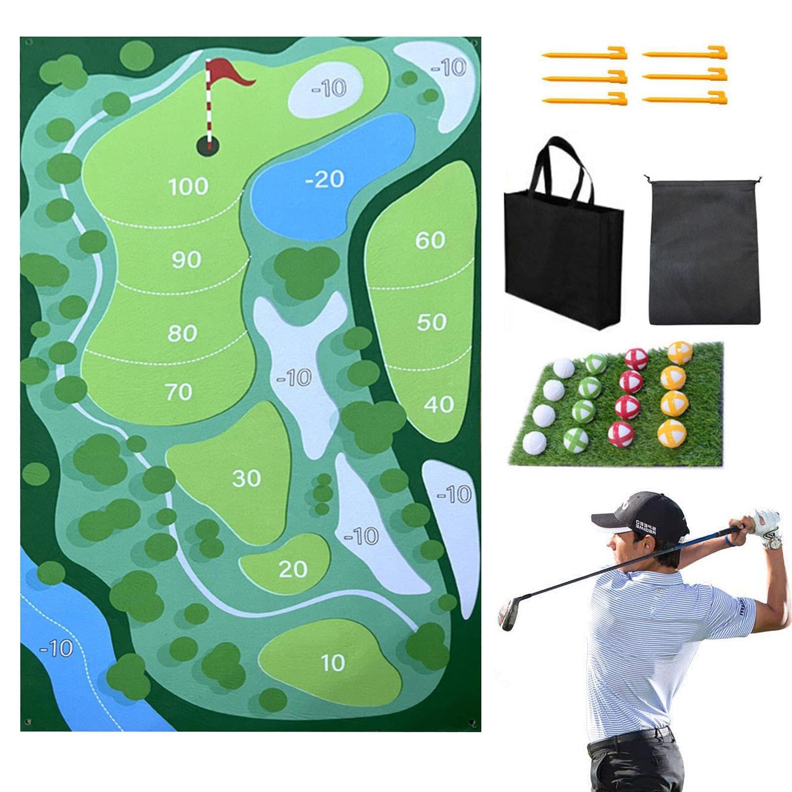 Beedozo Stick Golf Game Mats Casual Golf Game Set Battle Royale Golfs ...