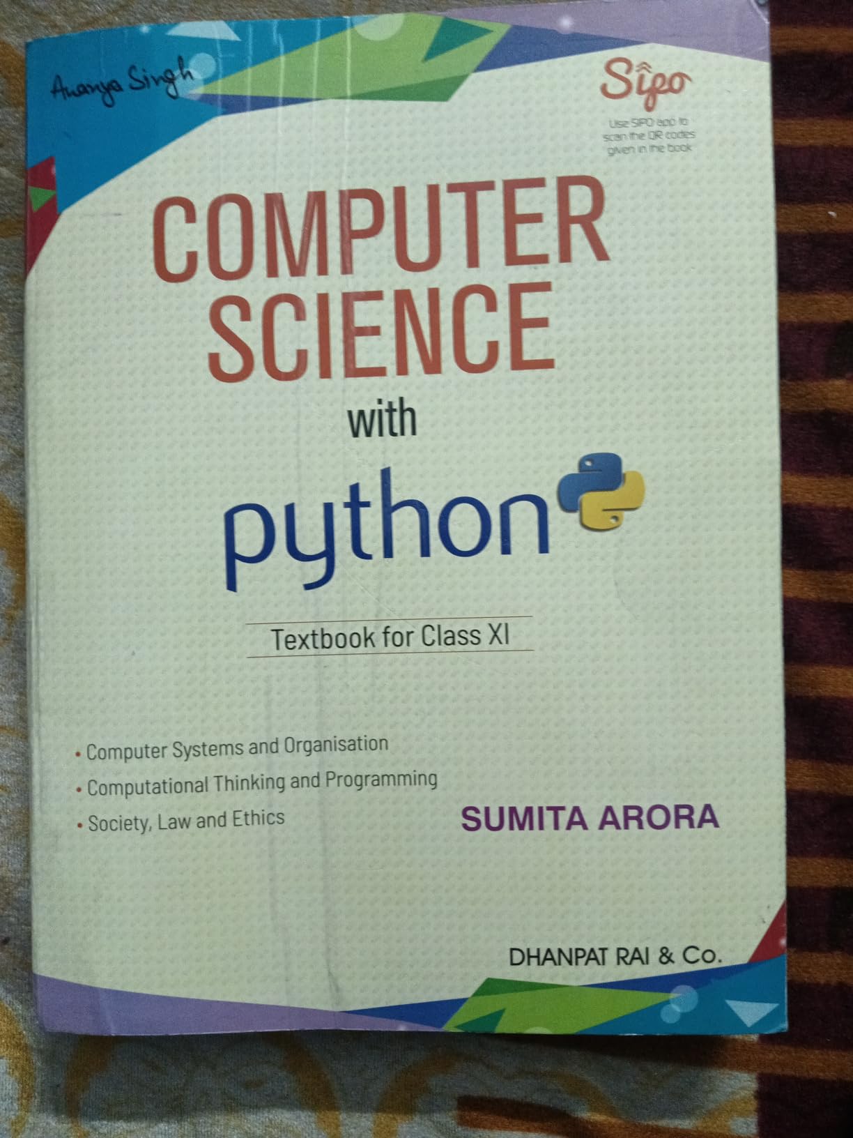 Computer Science with Python Textbook for Class 11 - by Sumita Arora (2025-26 Examination ...