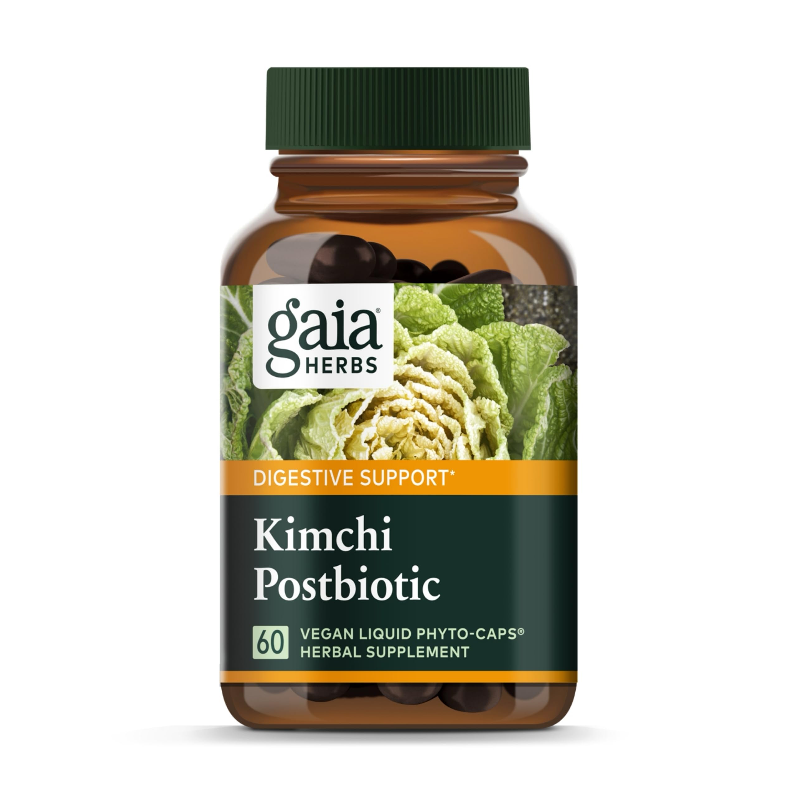 Amazon.com: Gaia Herbs Kimchi Postbiotic - Natural Digestive Supplement ...