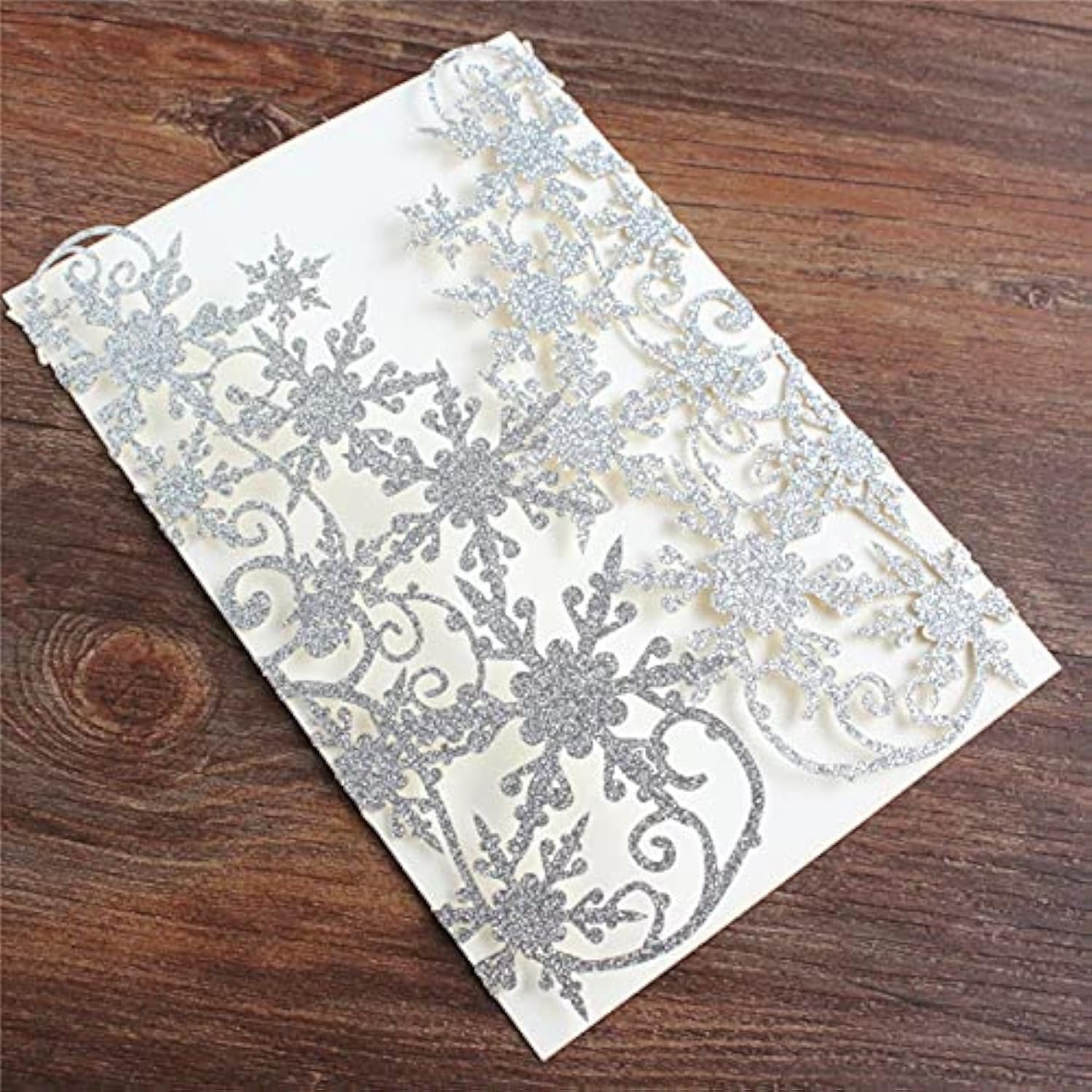 Rhinestone Snowflake Wedding Invitations