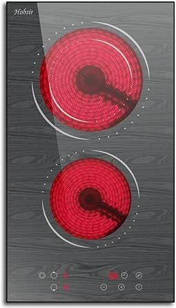 2 Zone Ceramic Hob, Hobsir Built-in Electric Hob 30cm, Marble, 3200W ...