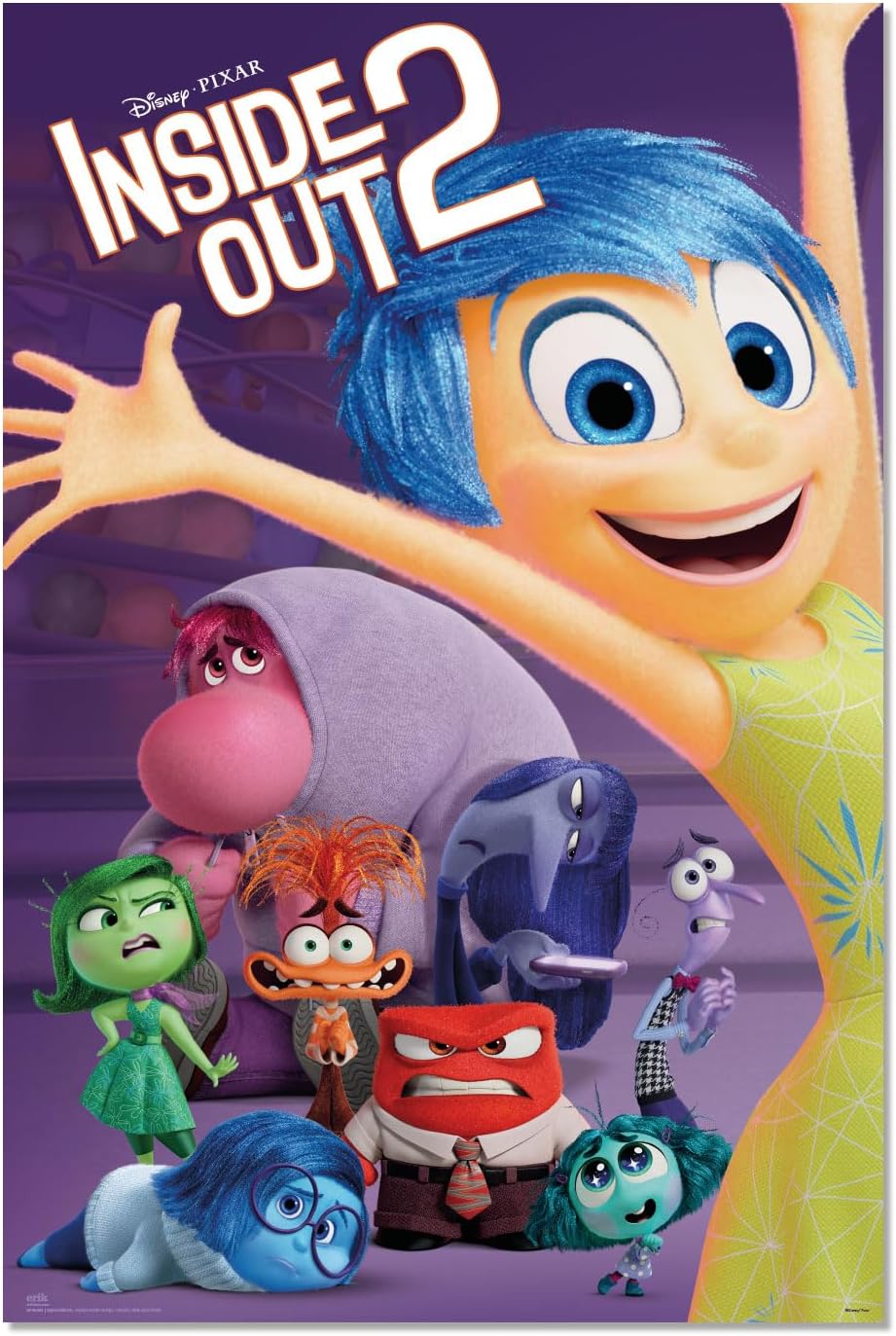 Grupo Erik Disney Pixar Inside Out 2 Poster - 36 x 24 inches / 91.5 x ...