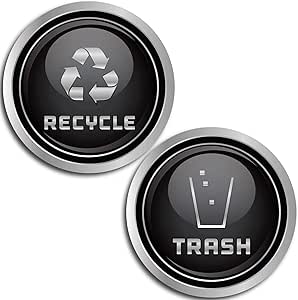 Amazon.com : Trash and Recycle Magnets for Kitchen Cans and Recycling ...