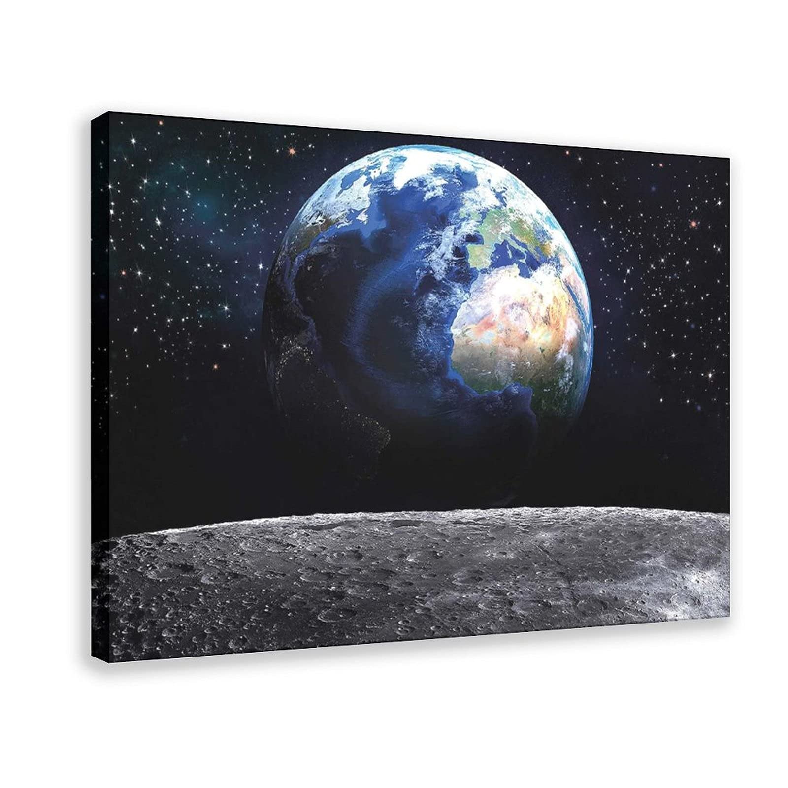 Galaxy Moon Earth View