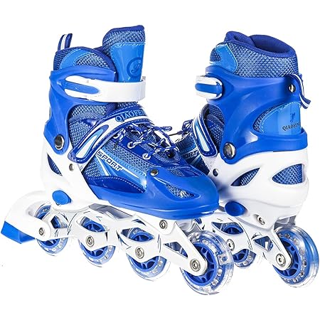HCN Inline Skates with PU Flashing Wheel Aluminum Body in-Line Skates ...