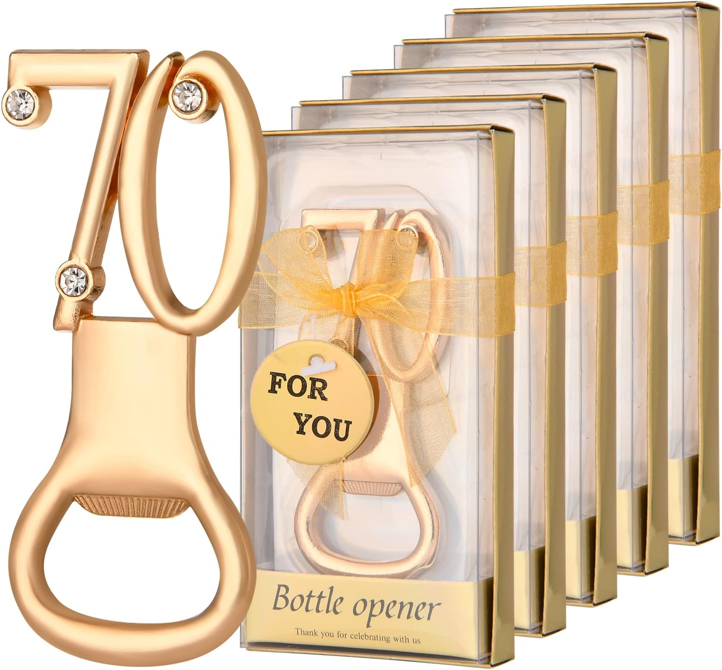 Amazon.com: 24 Pack 70th Key Bottle Opener for 70th Birthday Party ...