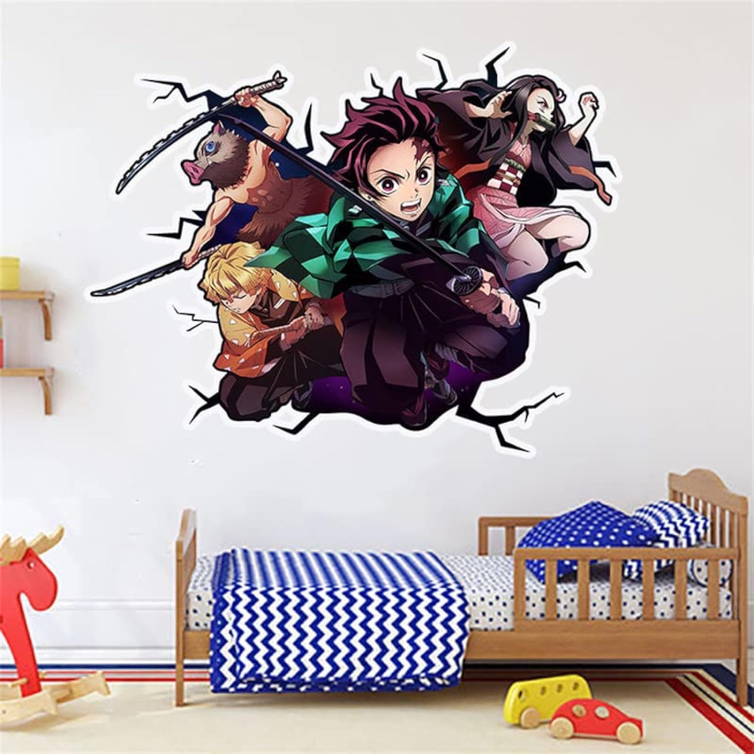Amazon.com: Anime Wall Decals Sticker,Children Cartoon Anime Bedroom ...