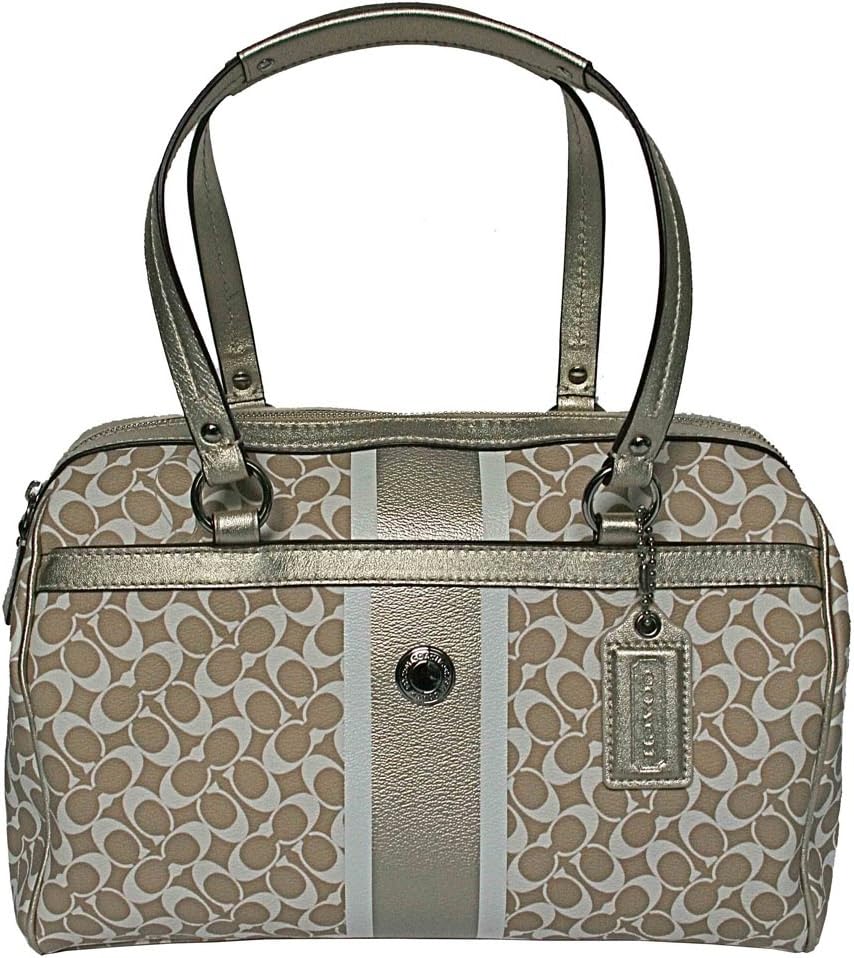 Amazon.com: Coach Chelsea PVC Mini Signature Zip Satchel Bag 15132 Lt ...