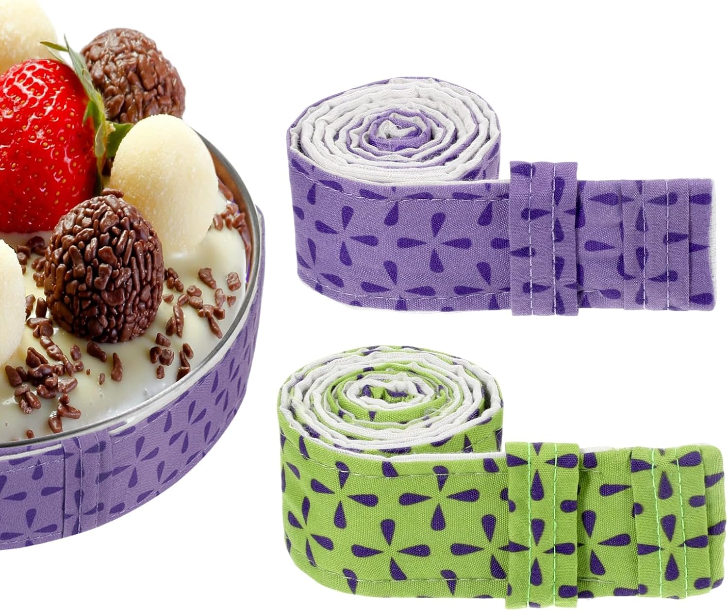 Amazon.com: 2 PCS Cake Strips for Even Baking Strips for Cake Pans Cake ...