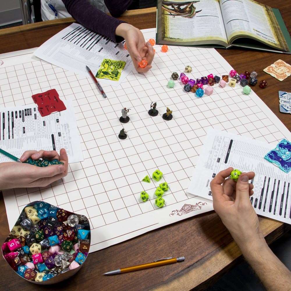 Wiz Dice DND Dice Set - 420 Pieces Total (60 Sets of 7 Dice in Unique ...