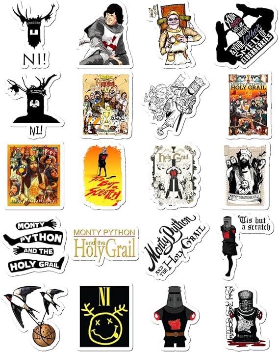 Amazon.com: 20 Pcs Stickers Pack Monty Waterproof Python Colorful and ...