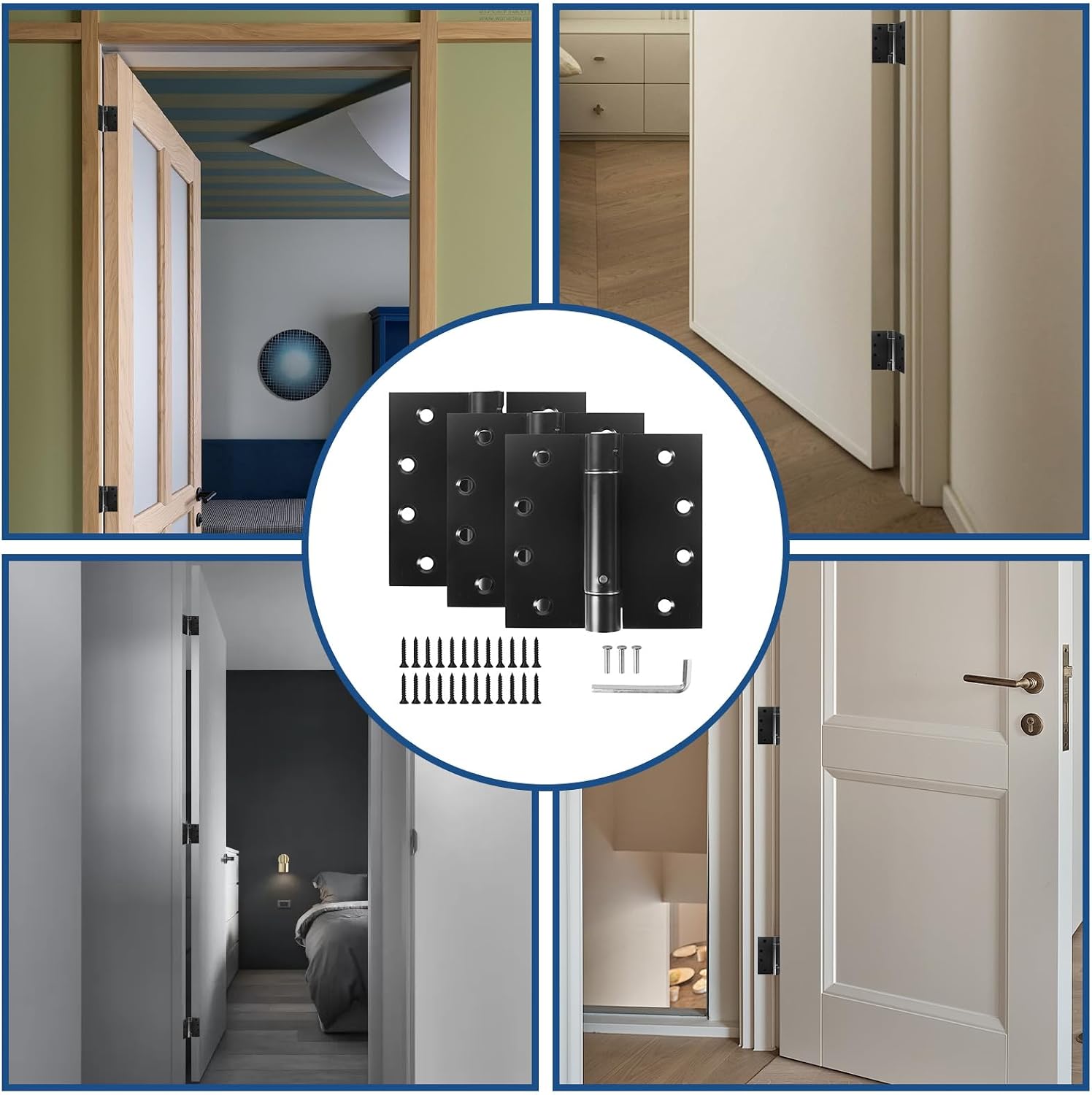 3 Pack Self Closing Door Hinges, 4 Inch Spring Philippines | Ubuy