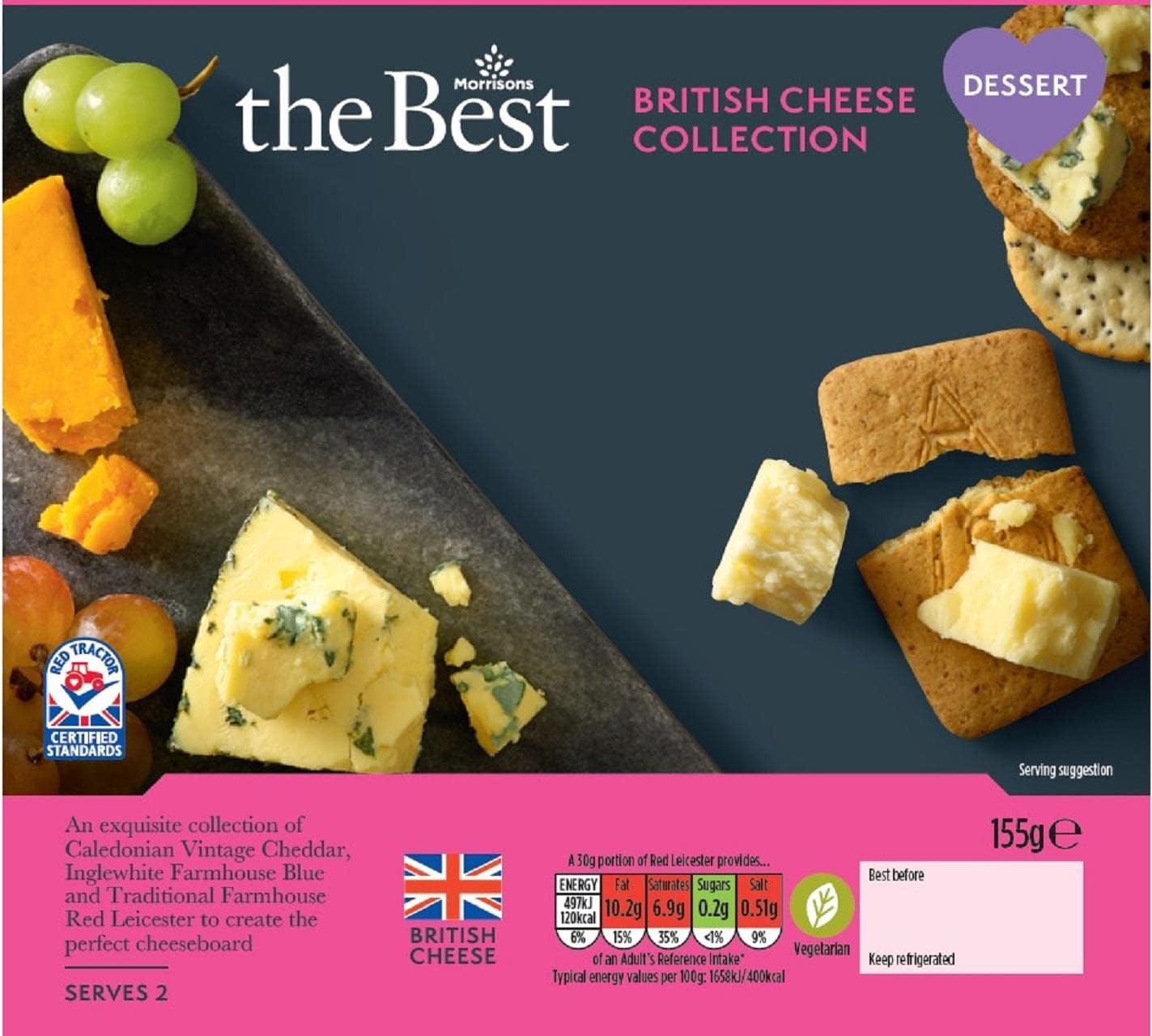 Morrisons Best British Cheese Collection155G : Amazon.co.uk: Grocery