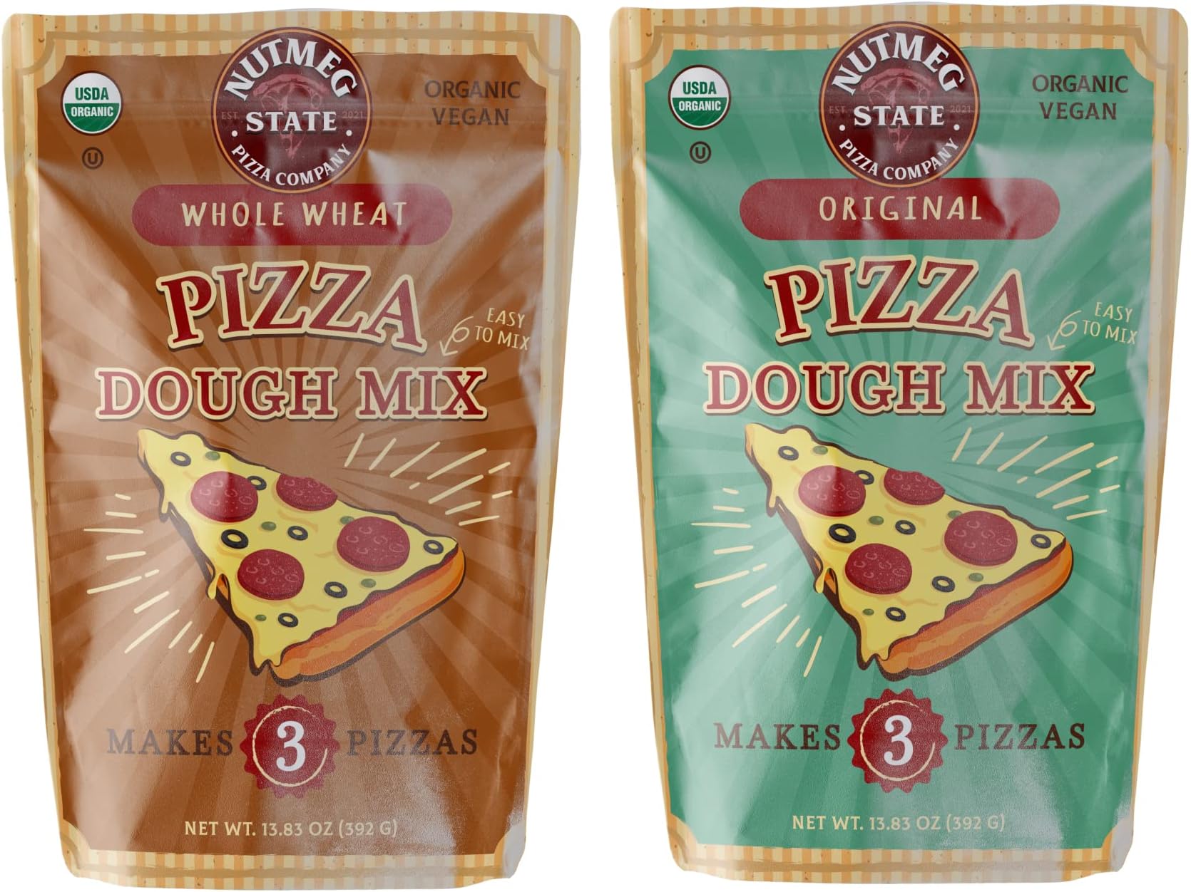 Amazon.com: Nutmeg State Pizza Company Organic Pizza Dough Mix ...