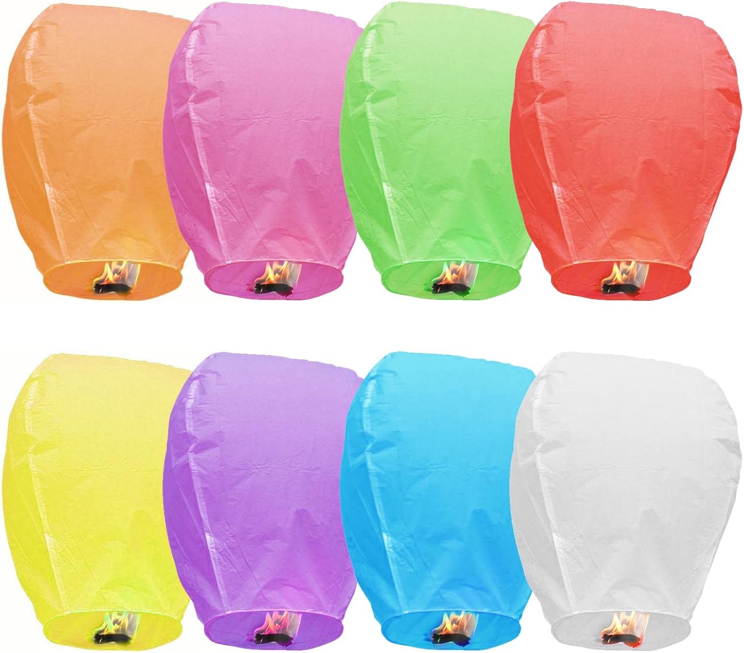 Chinese Sky Lanterns, 8 Colors lanterns for outside flying memorial ...