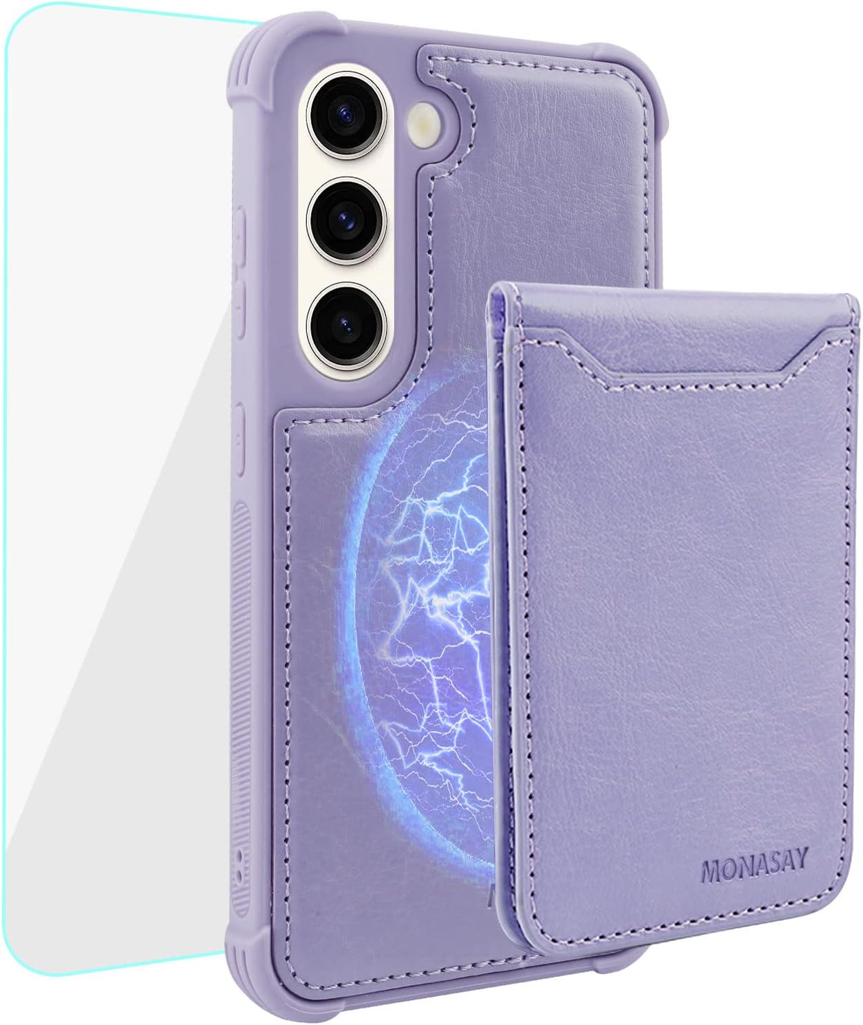Amazon.com: MONASAY Magwallet Case Fit for Galaxy S23, [Wireless ...