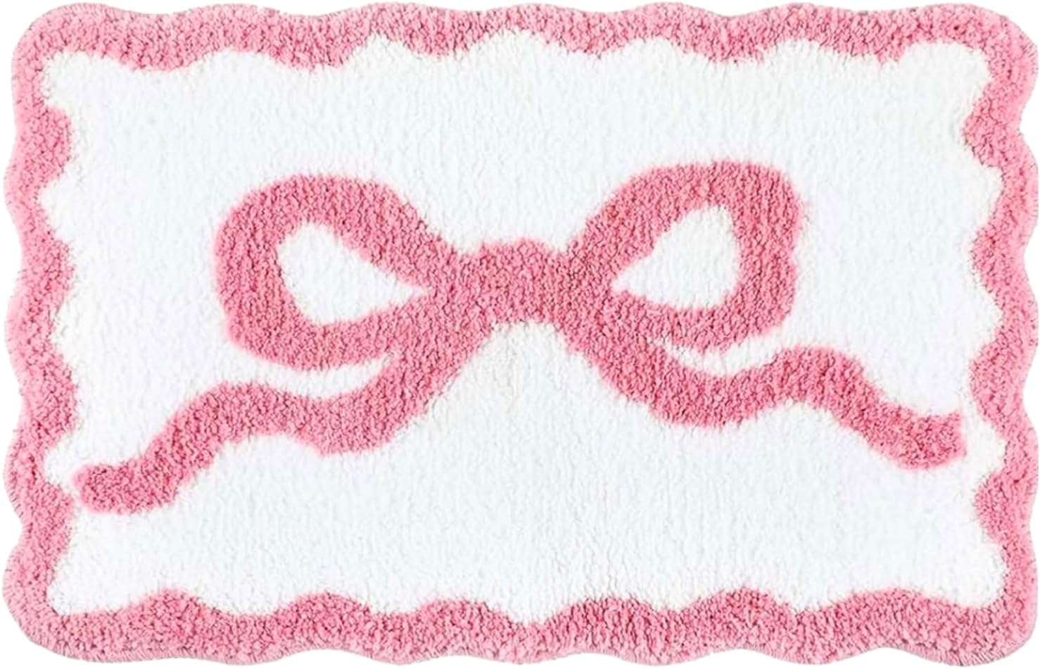 Amazon.com: Luxape Bow Rug - Bow Shaped Bathroom mat - Handmade ...