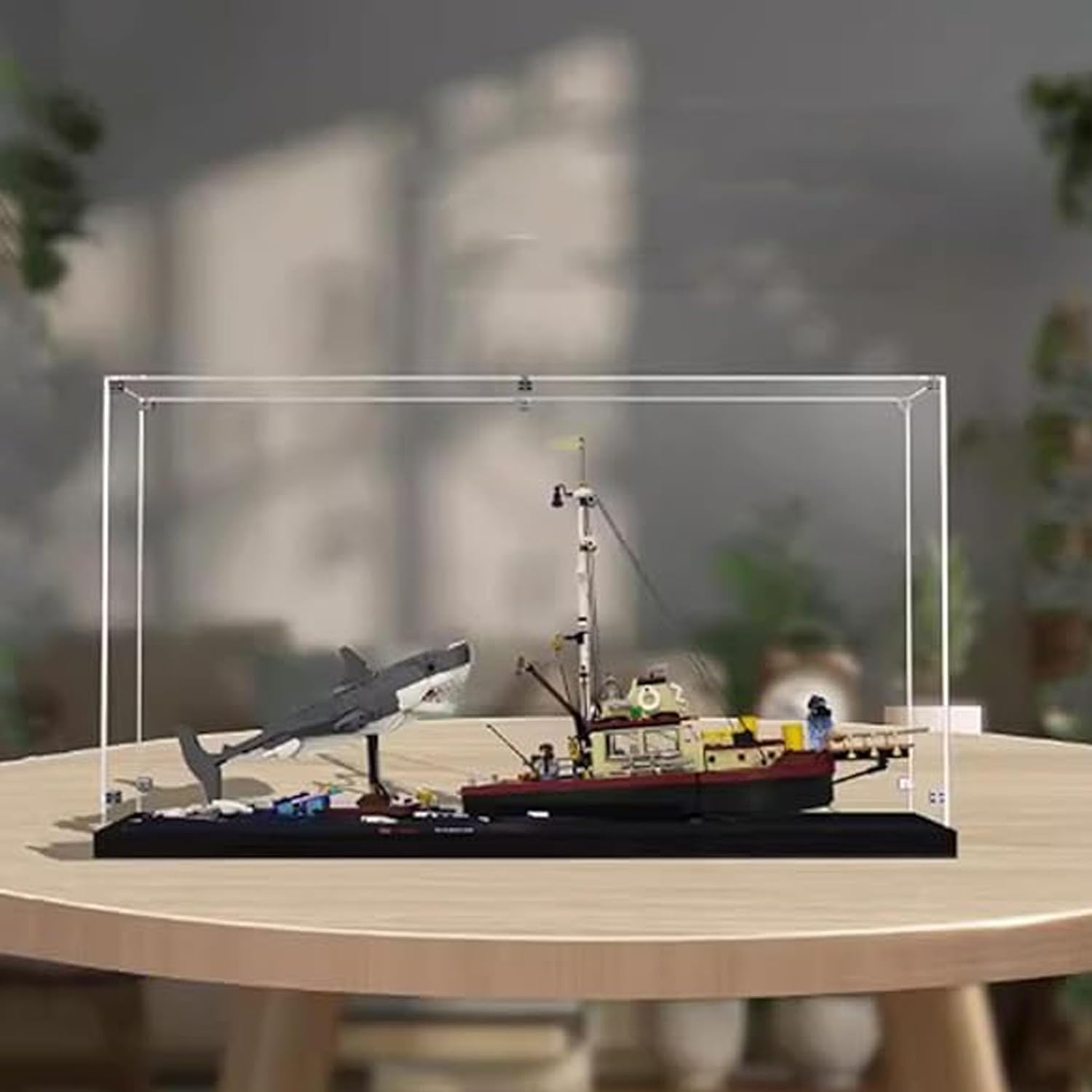 Amazon.com: Acrylic Display Case, Compatible with Lego 21350 Jaws Movie ...